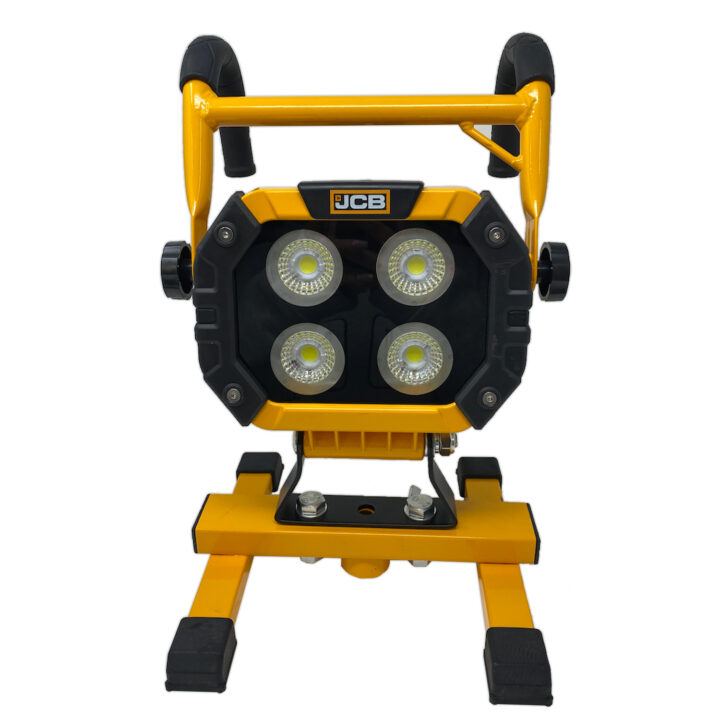 40W LED Rechargeable Floodlight (2x 7.4V Batteries) – JCB Work Lights