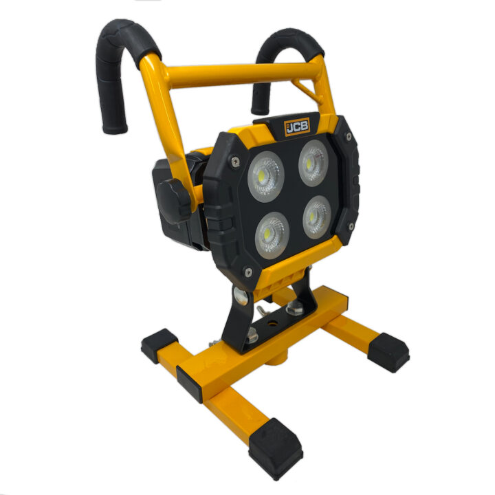 40W LED Rechargeable Floodlight (2x 7.4V Batteries) – JCB Work Lights