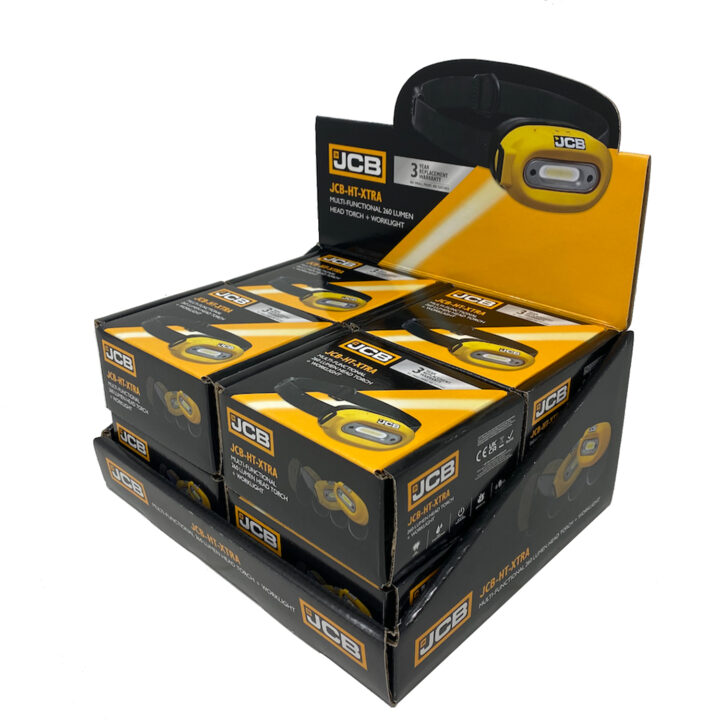 JCB XTRA 260 LUMEN DETACHABLE HEAD TORCH | JCB-HT-XTRA – JCB Work Lights